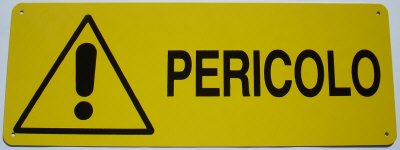 Cartelli di pericolo